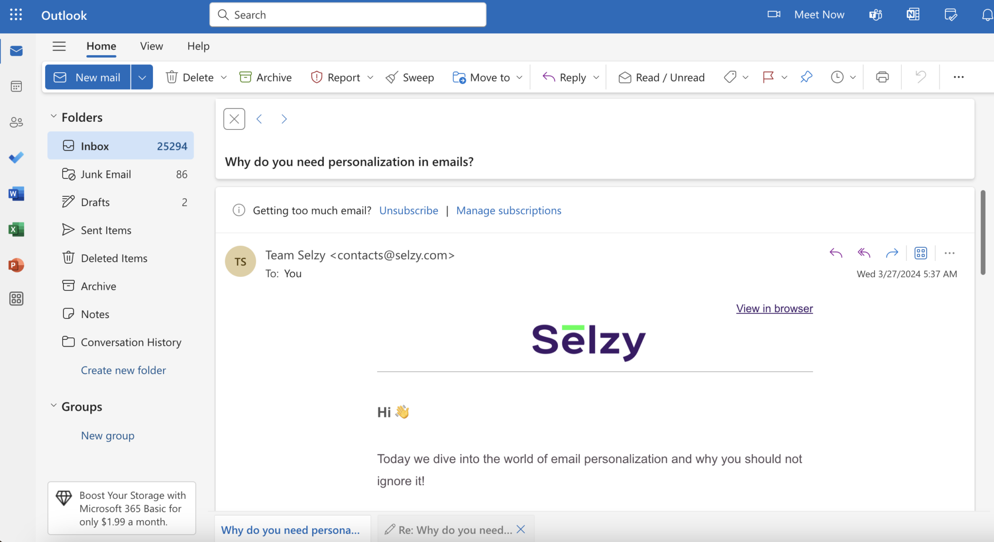 How To Create Email Templates In Outlook & Use Them | Selzy Blog